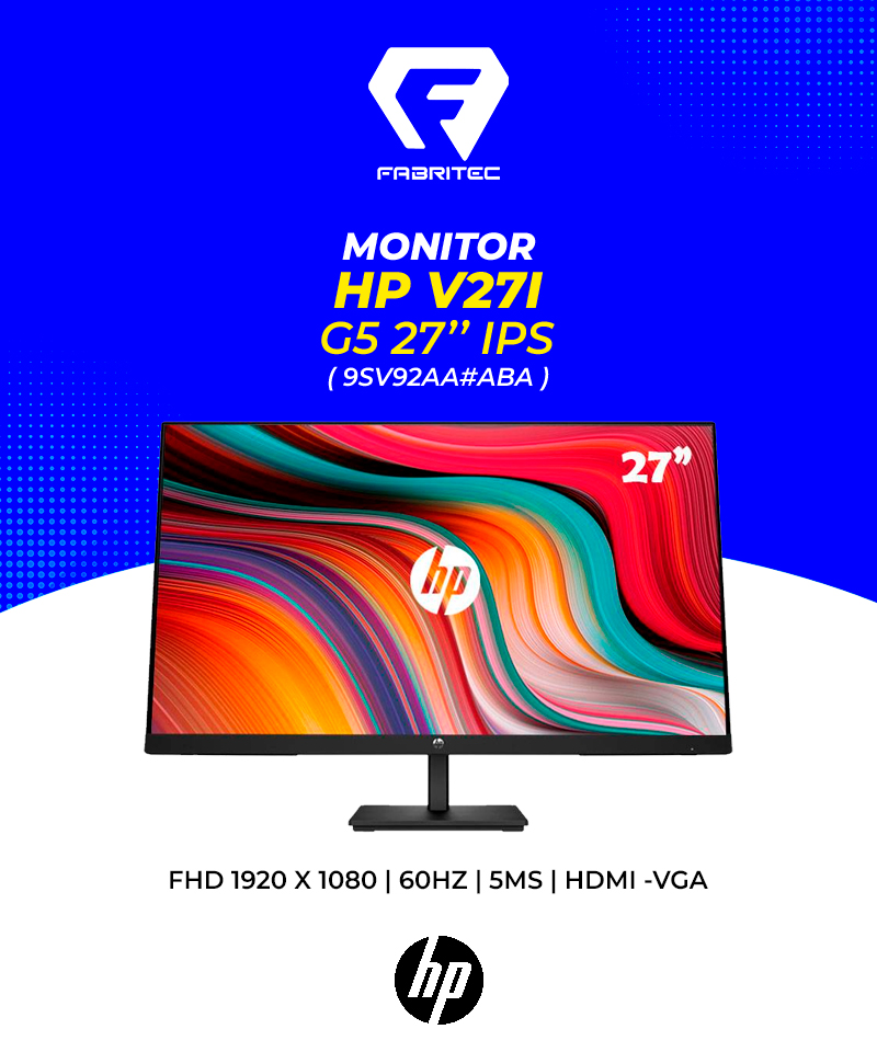Monitor hp v27i g5 27’’ ips ( 9sv92aa#aba ) | fhd 1920 x 1080 | 75hz ...