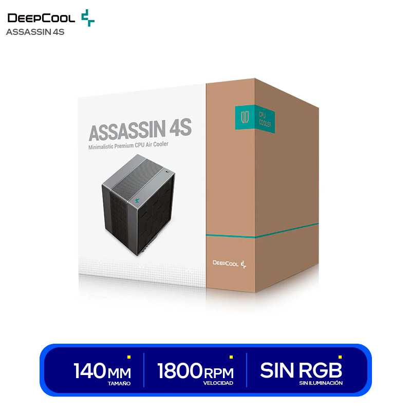 Cooler de procesador deepcool assassin 4s ( r-asn4s-bkgpmn-g ) amd ...